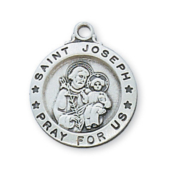 Hail Mary Gifts | Jewelry | Ss Sml St Joseph 8 Chbx | Poshmark